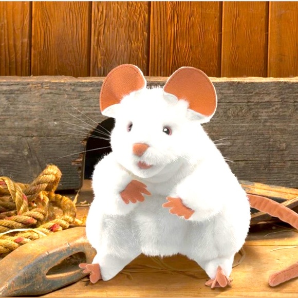 Folkmanis Puppets | Toys | Folkmanis White Mouse Hand Puppet | Poshmark